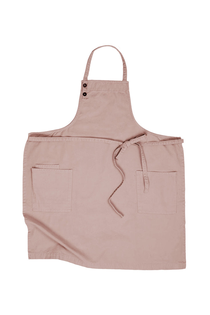 Lyon Bib Apron ⏤ Rose Smoke | Rendall Co.